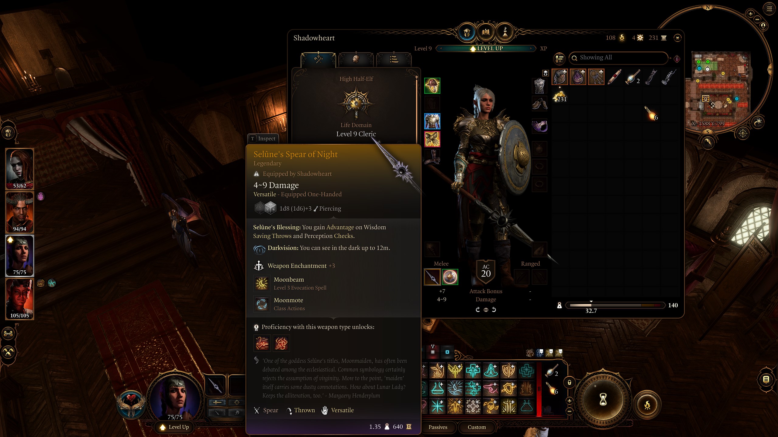 Come ottenere la lancia della notte di Selune in Baldur's Gate 3