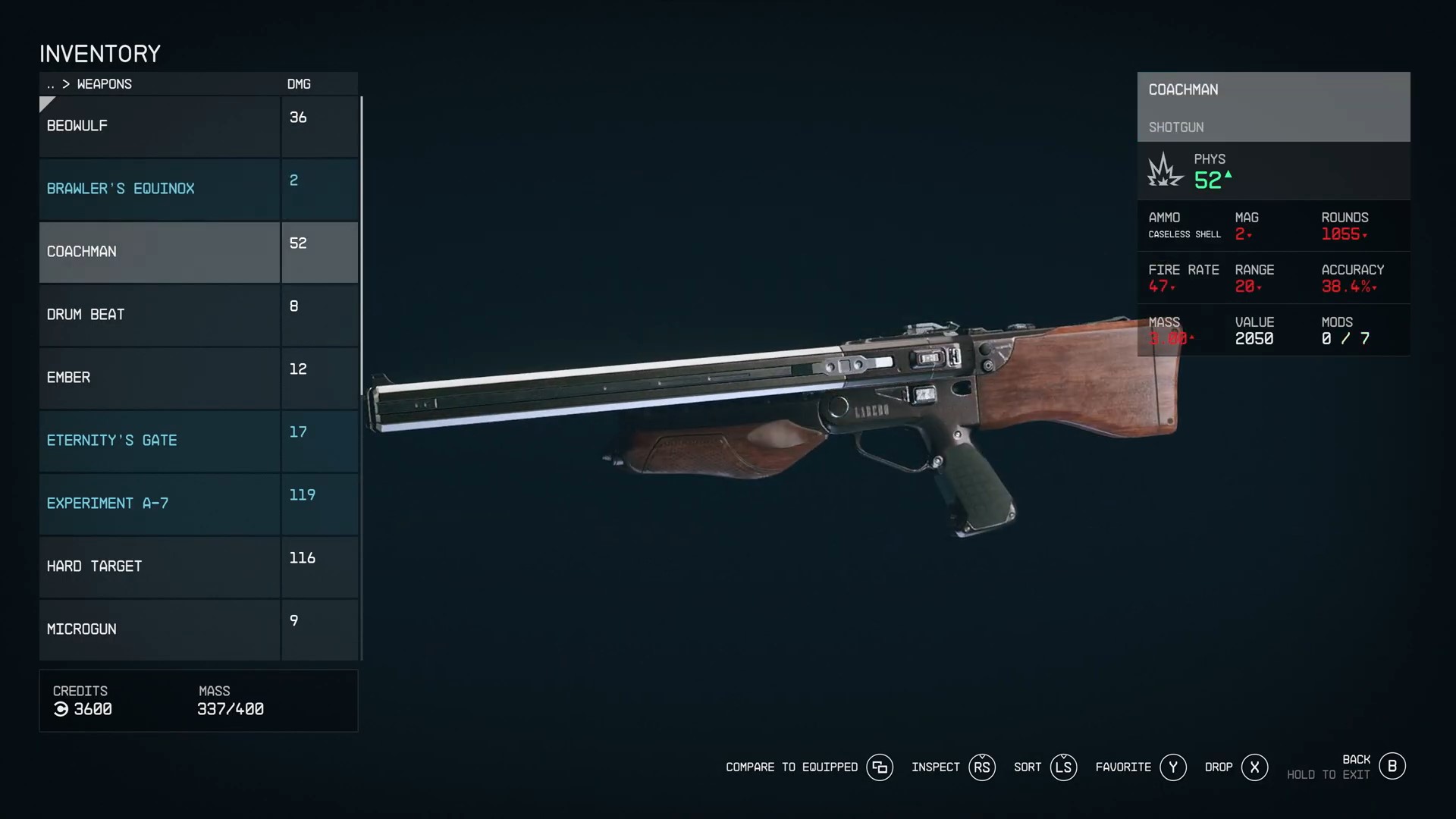 Starfield: i migliori fucili – Elenco dei livelli delle armi