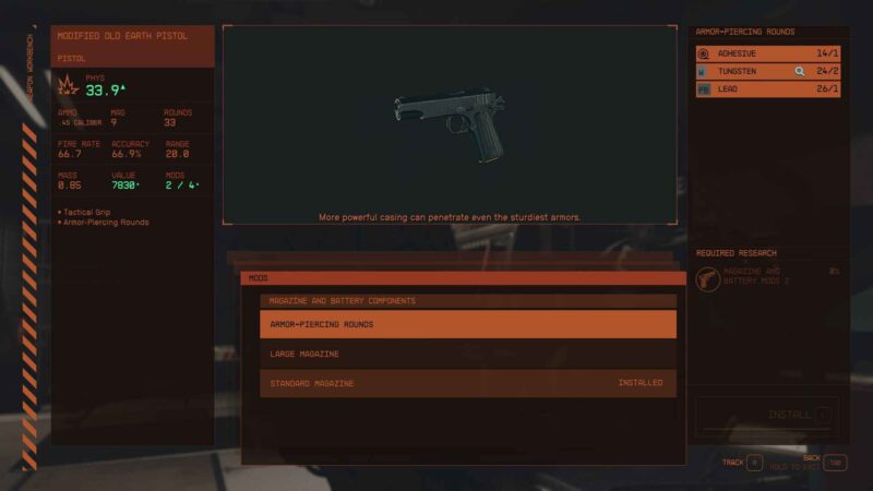 Starfield: migliori pistole – Elenco dei livelli delle armi