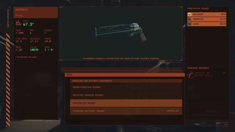 Starfield: migliori pistole – Elenco dei livelli delle armi