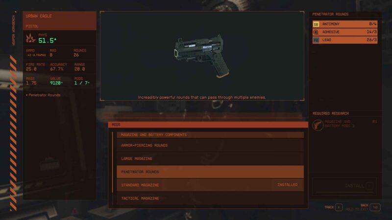 Starfield: migliori pistole – Elenco dei livelli delle armi