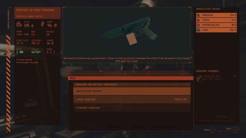 Starfield: migliori pistole – Elenco dei livelli delle armi