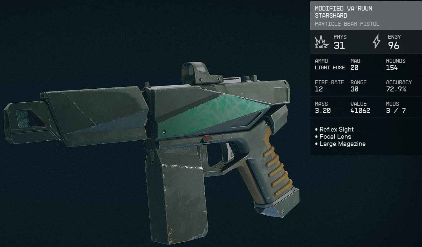 Starfield: migliori pistole – Elenco dei livelli delle armi