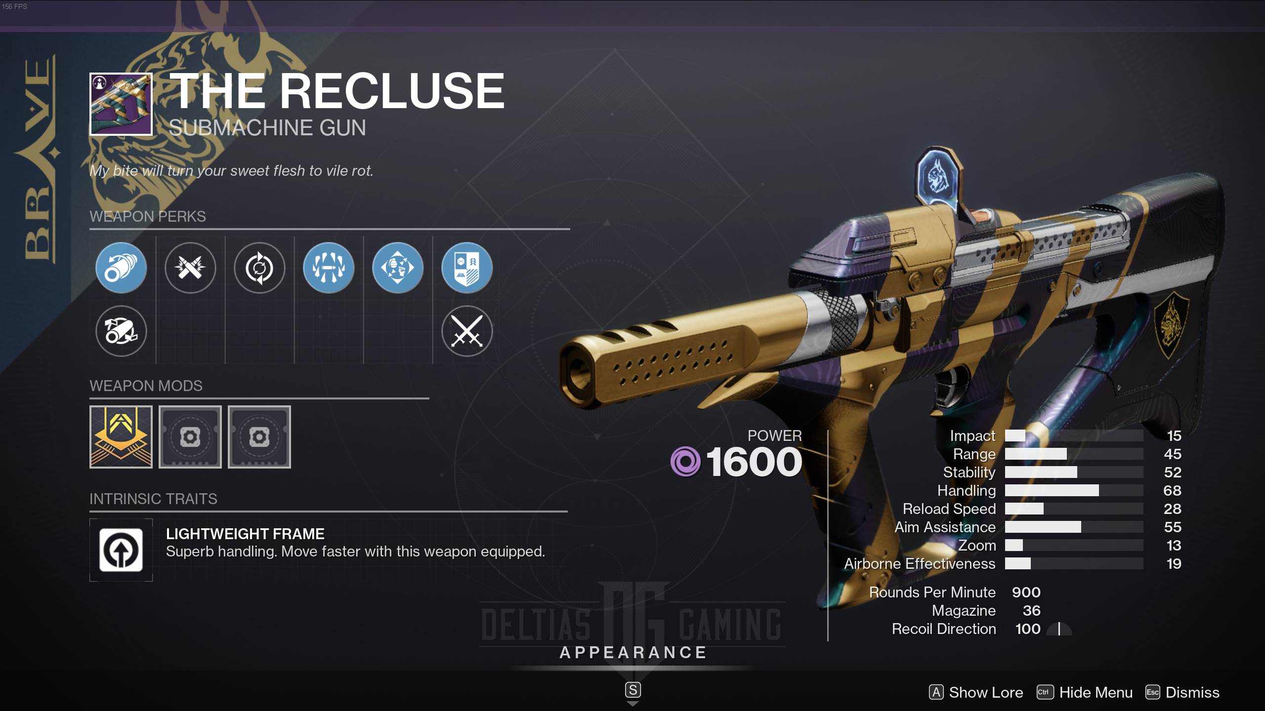 Destiny 2 The Recluse God Roll e come ottenerlo
