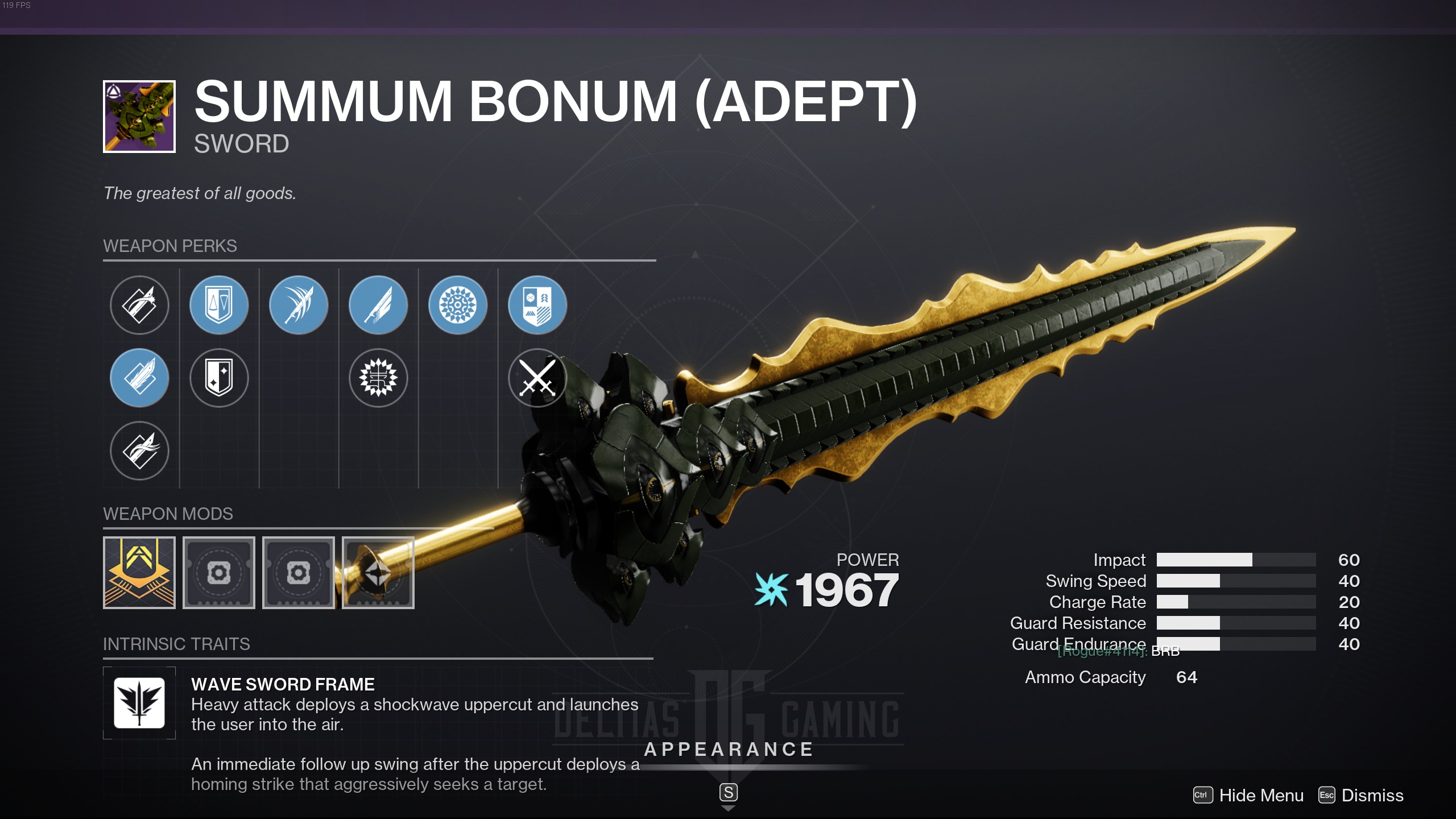 Destiny 2 Summum Bonum God Roll e come ottenerlo